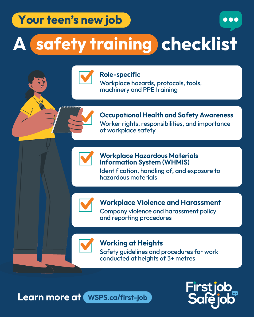 Your teen’s new job: A safety training checklist
